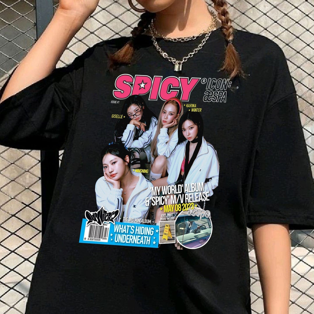 Spicy Aespa Shirt Aespa My World Shirt Aespa New Album - Etsy