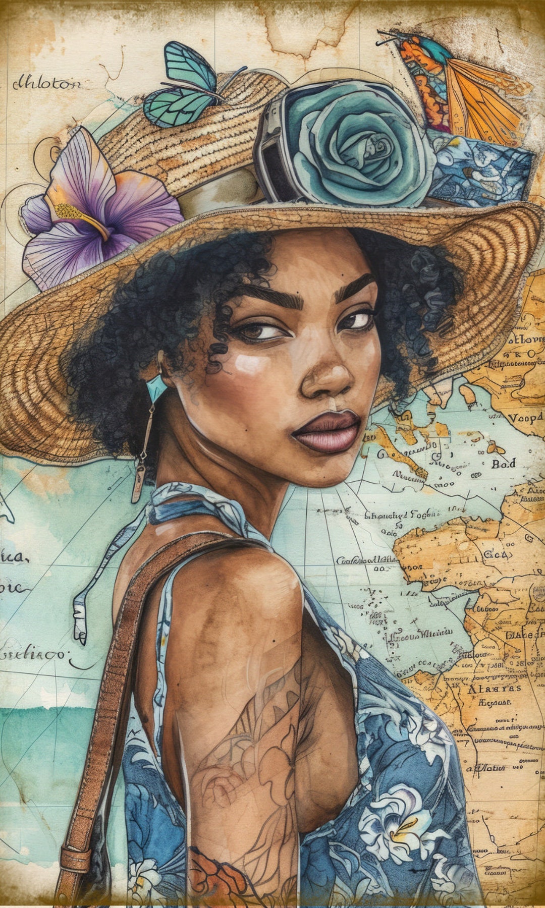 Beautiful Black Woman 16 Pattern Keeper Compatible PDF Instant Digital ...