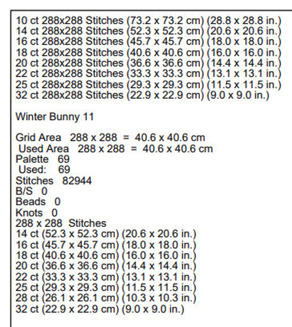 Wild Winter Bunny Rabbit Pattern Keeper Compatible PDF Instant Digital ...