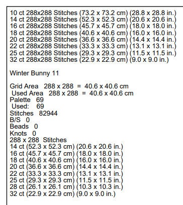 Wild Winter Bunny Rabbit Pattern Keeper Compatible PDF Instant Digital ...