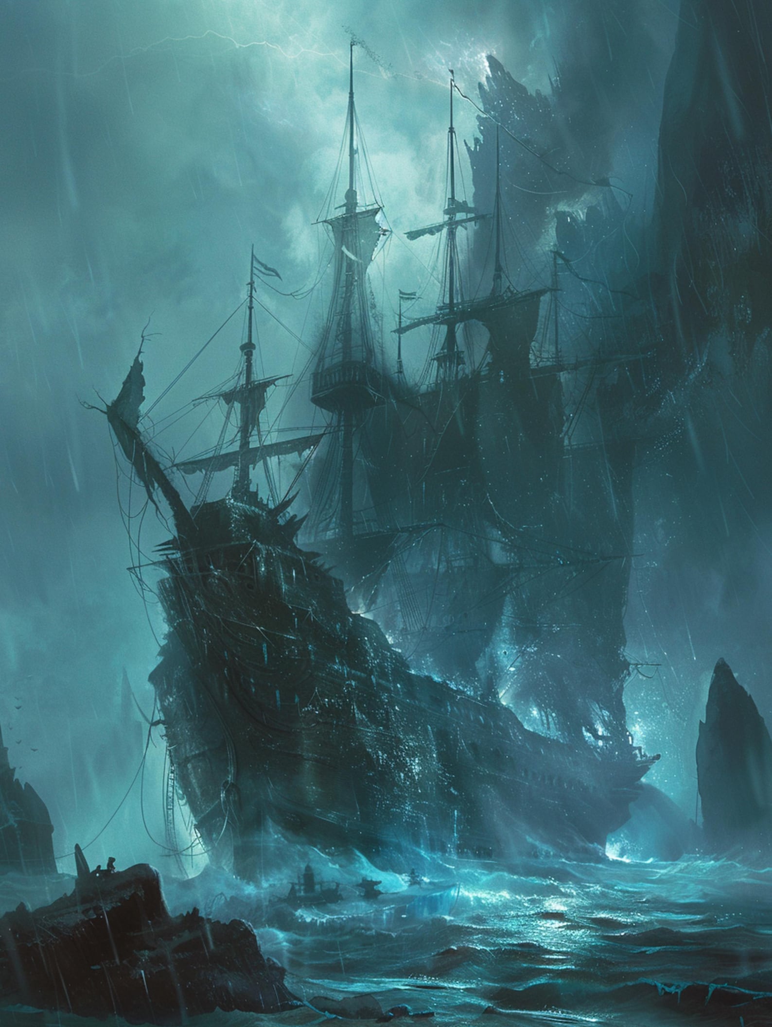 Ghostly Pirate Ship 16, Pattern Keeper Compatible, PDF Instant Digital ...
