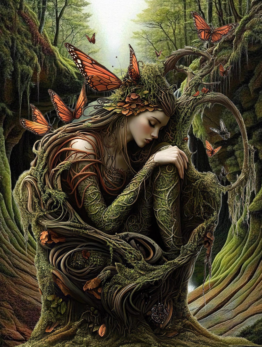 Earth Keepers 9 Dryad Fae Fairy, Large Pattern Keeper Compatible, PDF ...