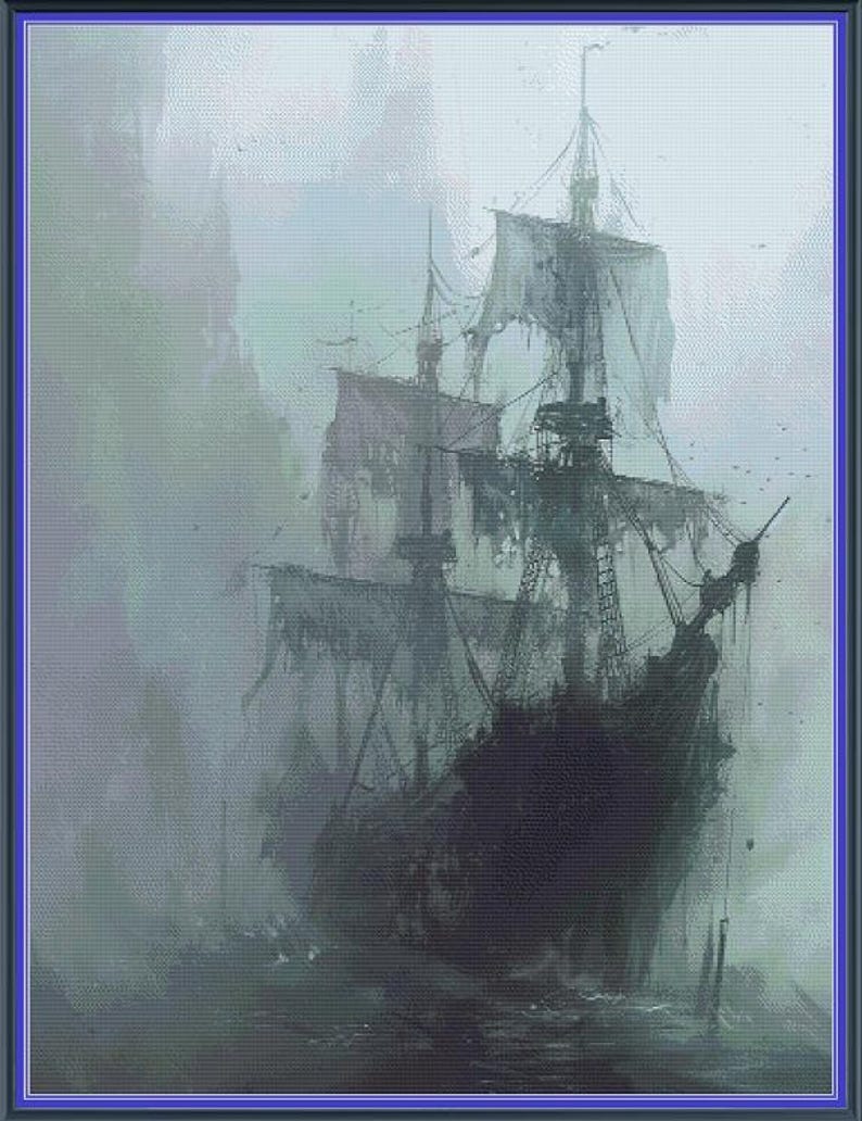 Ghostly Pirate Ship 10 Pattern Keeper Compatible PDF Instant Digital ...