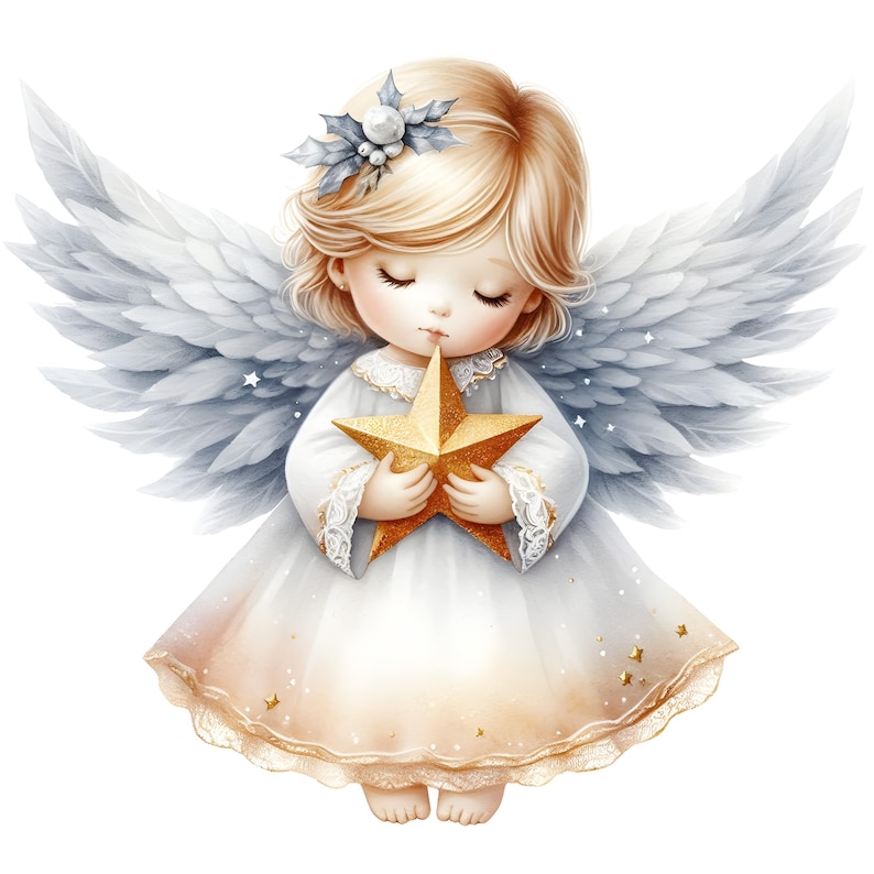 Small Pattern Little Christmas Angel 8 PDF Instant Digital Download ...