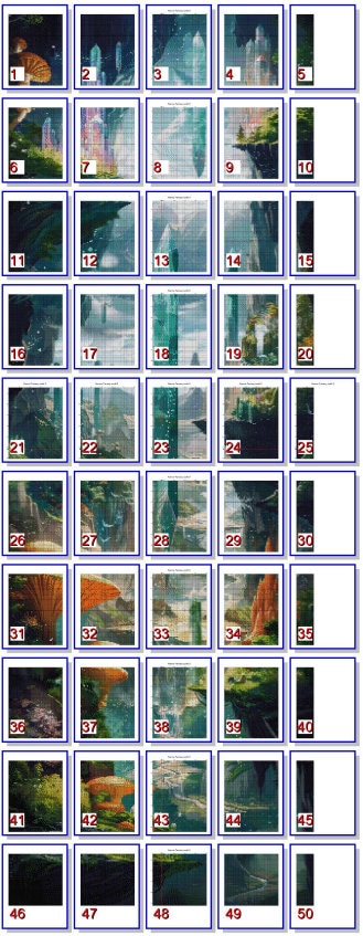 Narrow Pattern Fantasy World 2 Crystal Realm Pattern Keeper Compatible ...