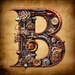 Steampunk Alphabet Letter B Large Size Pattern Keeper Compatible PDF ...