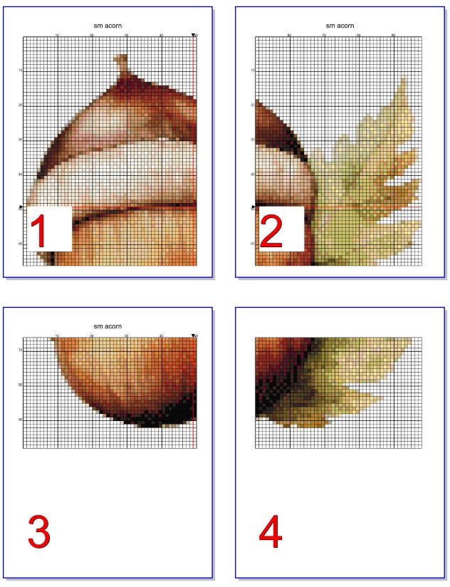 Small Pattern Acorn Fall Autumn Beginner Pattern Keeper Compatible PDF ...