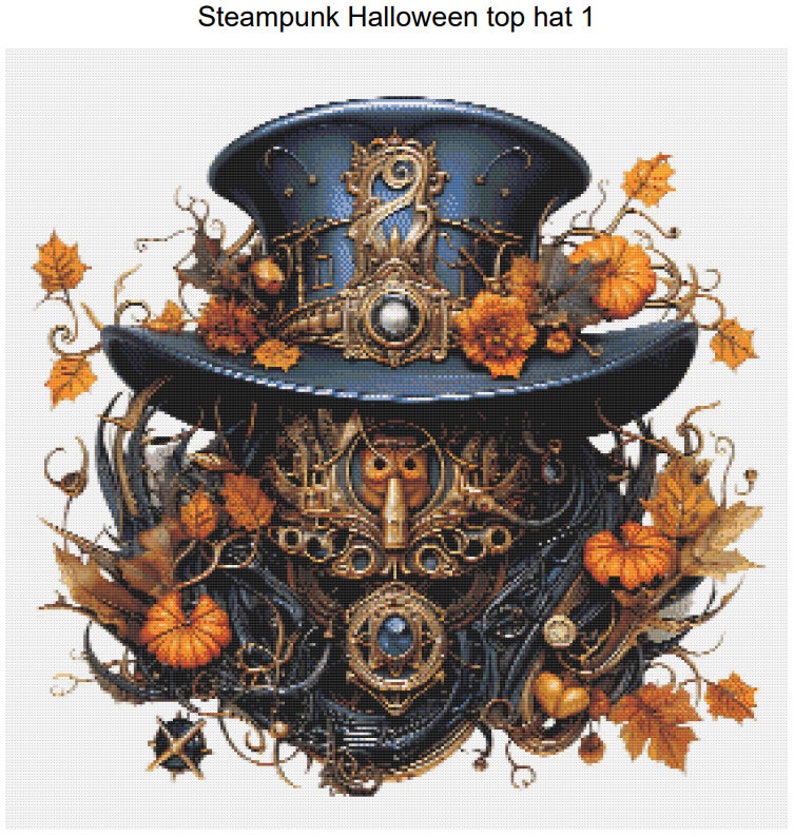 Steampunk Halloween Top Hat Pattern Keeper Compatible PDF Instant ...