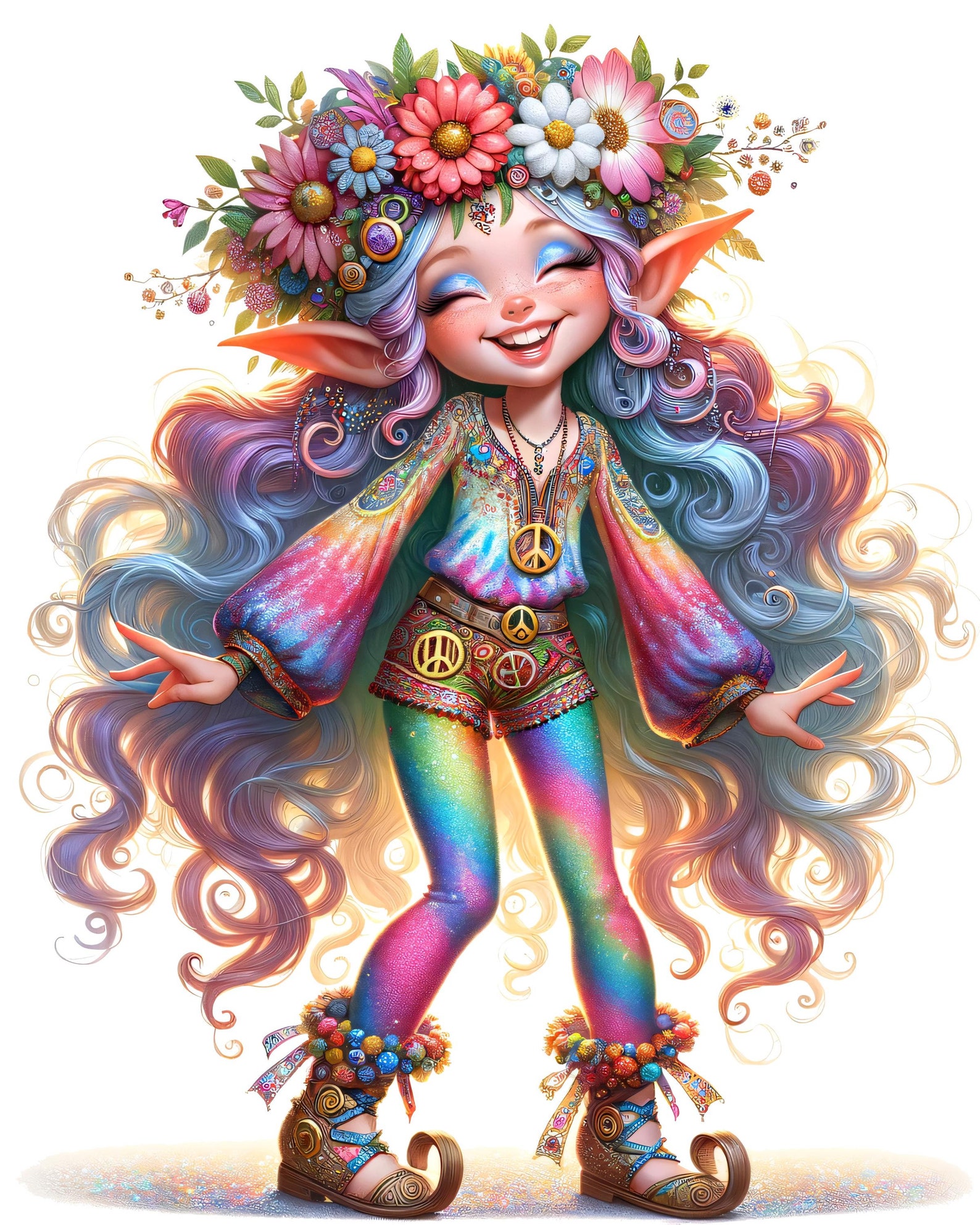 Happy Hippie Elf 1 Pattern Keeper Compatible PDF Instant Digital ...