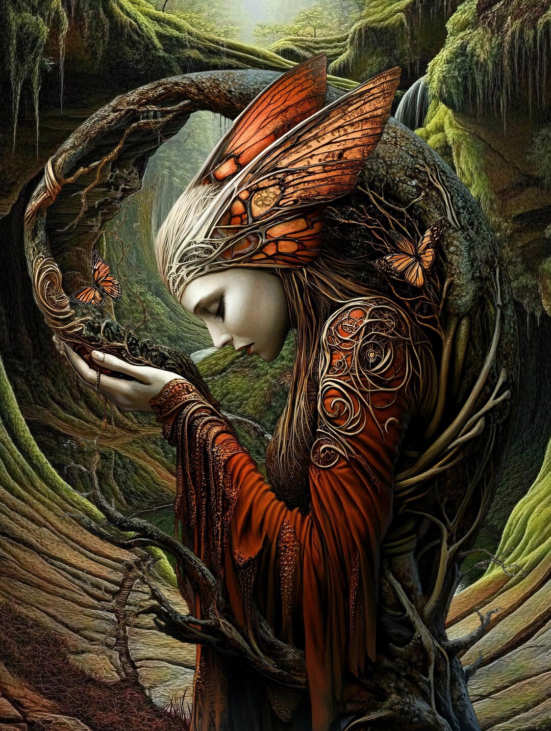 Earth Keepers 21 Dryad Fae Fairy, Large Pattern Keeper Compatible, PDF ...