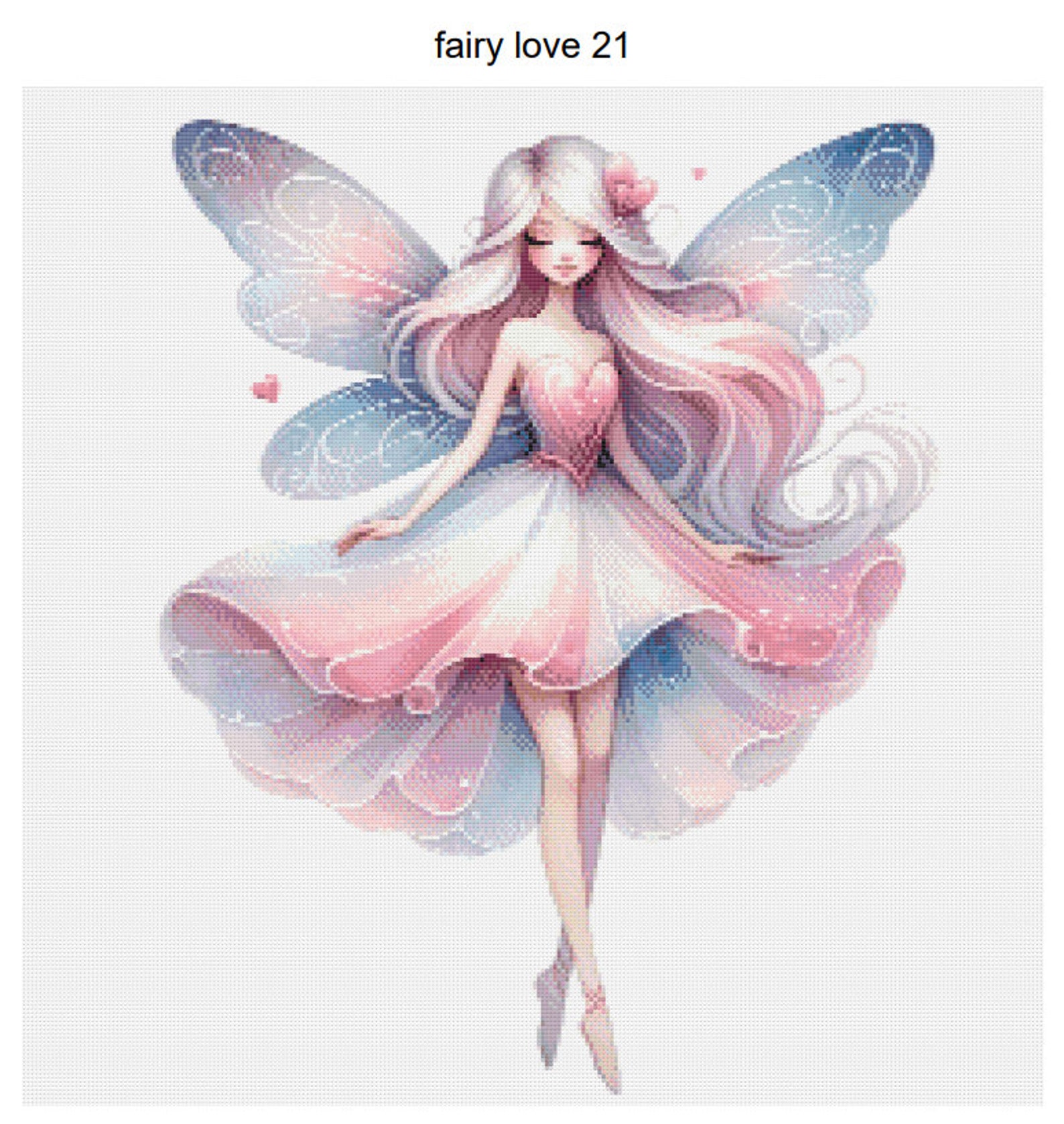 Pink Blue and Crystal Fairy Pattern Keeper Compatible PDF Instant ...