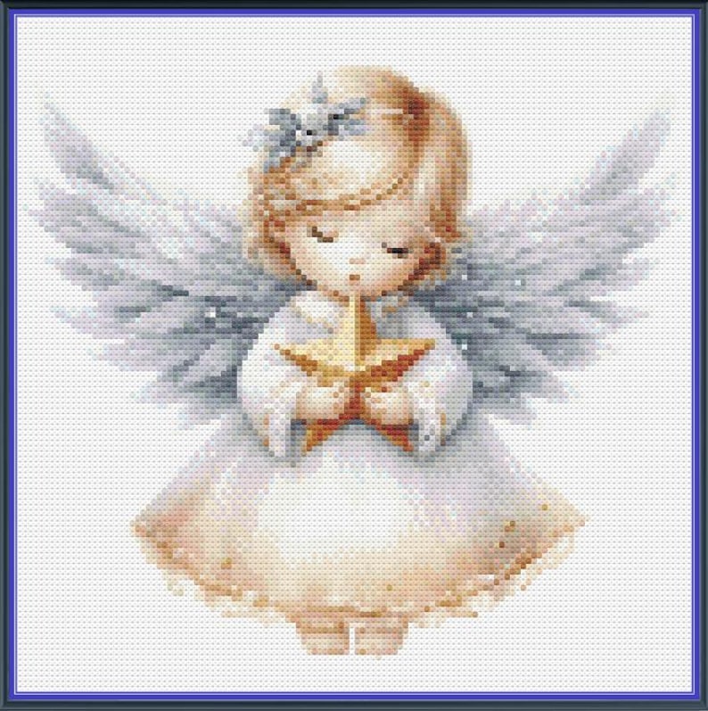 Small Pattern Little Christmas Angel 8 PDF Instant Digital Download ...