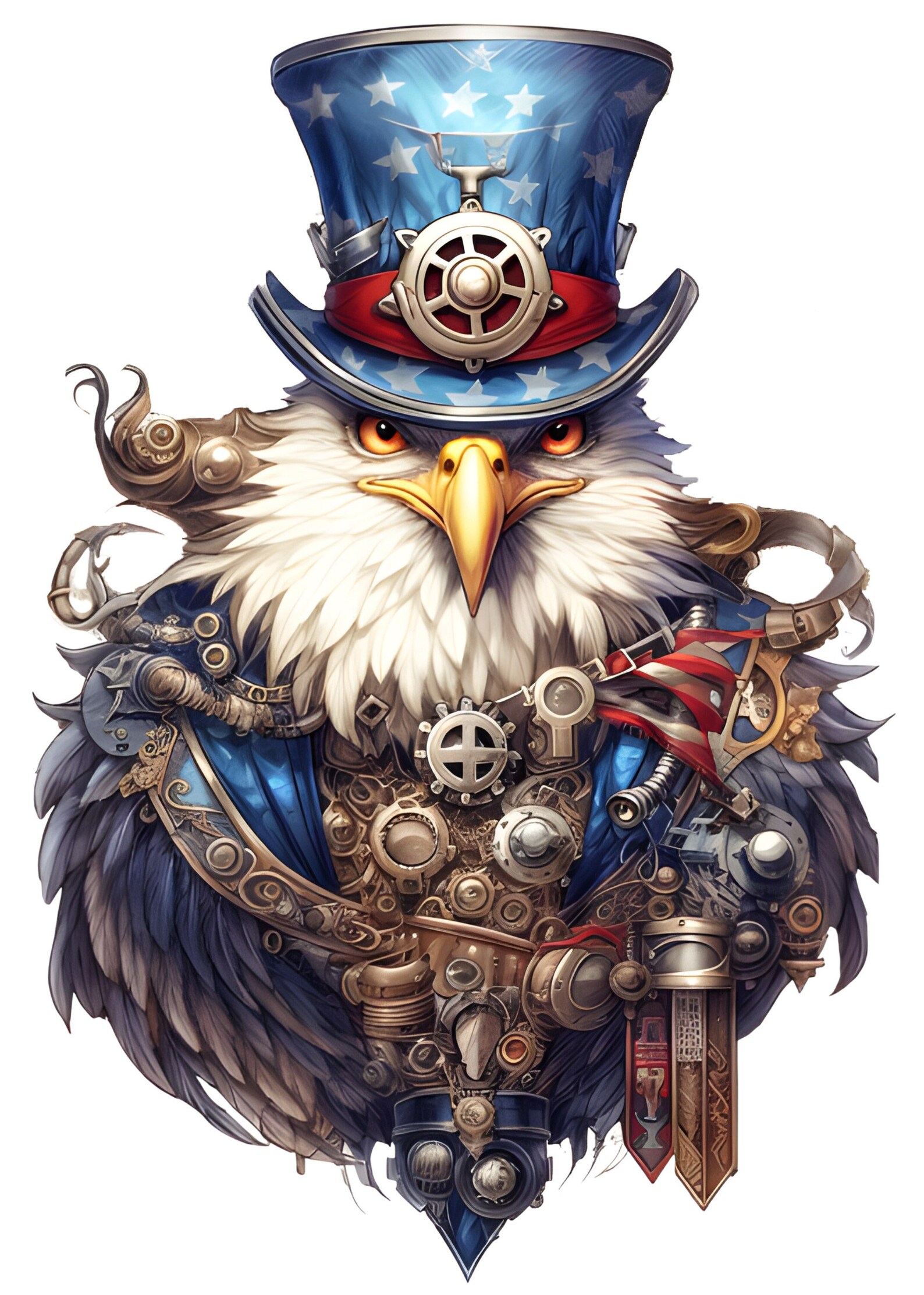 Steampunk Patriotic Eagle 11 Pattern Keeper Compatible PDF Instant ...
