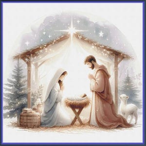 Christmas Nativity Scene 1 Pattern Keeper Compatible PDF Instant ...