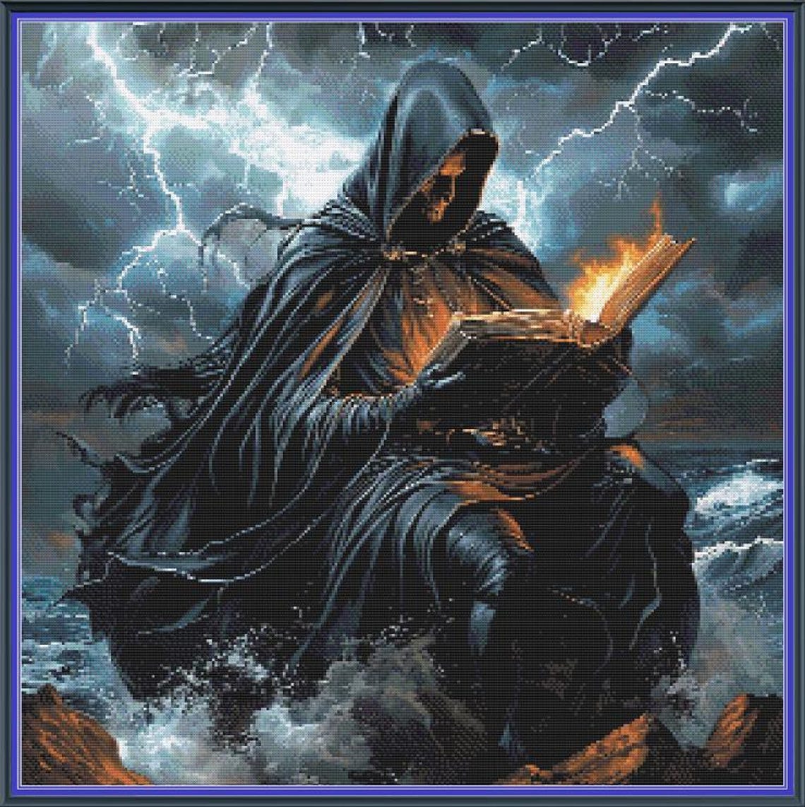 Spell Caster All Hallows Eve 6, Halloween Scene PDF Instant Digital ...