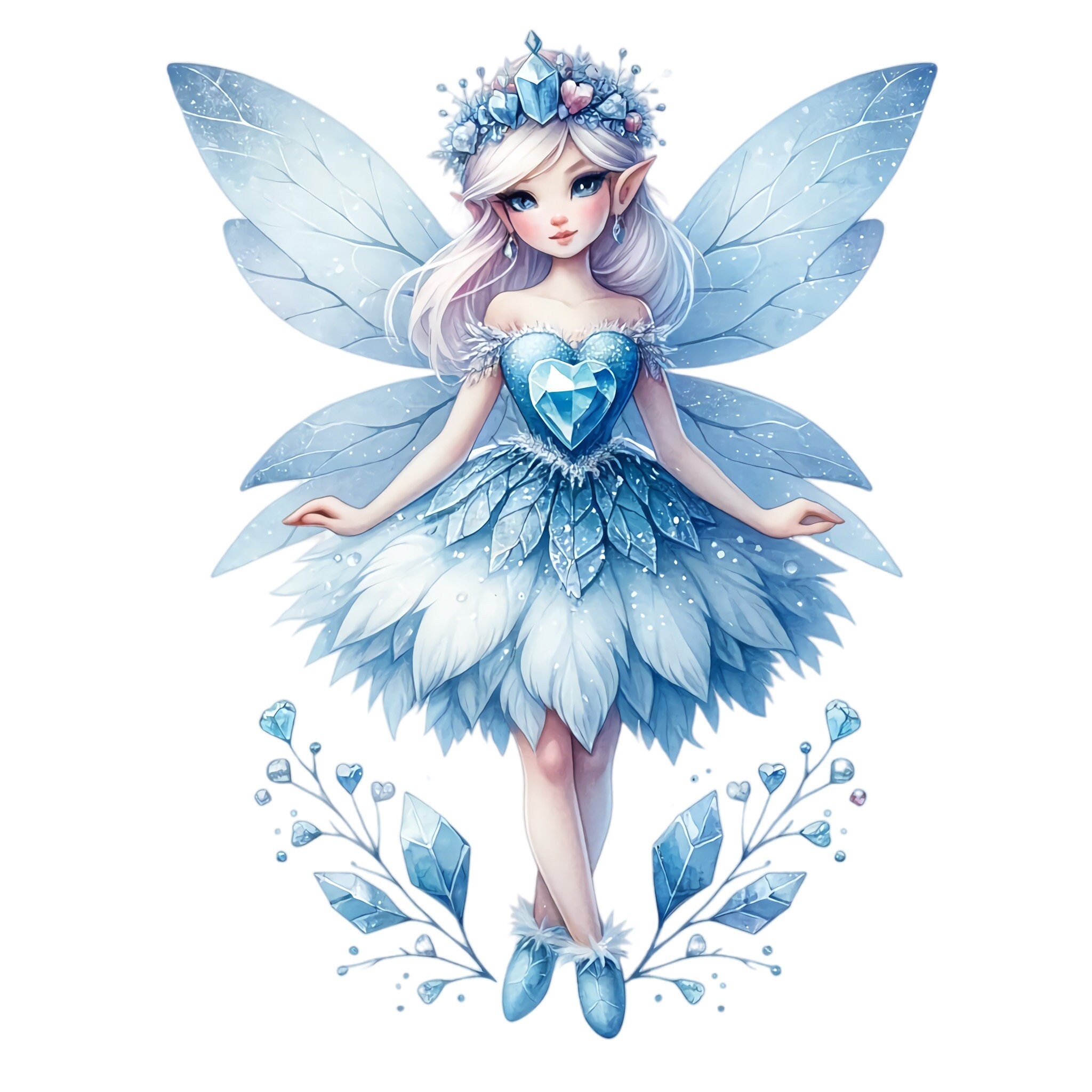 Snowflake Crystal Ice Fairy Pattern Keeper Compatible PDF Instant ...