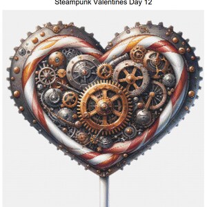 Steampunk Heart Candy Valentine Pattern Keeper Compatible PDF Instant ...