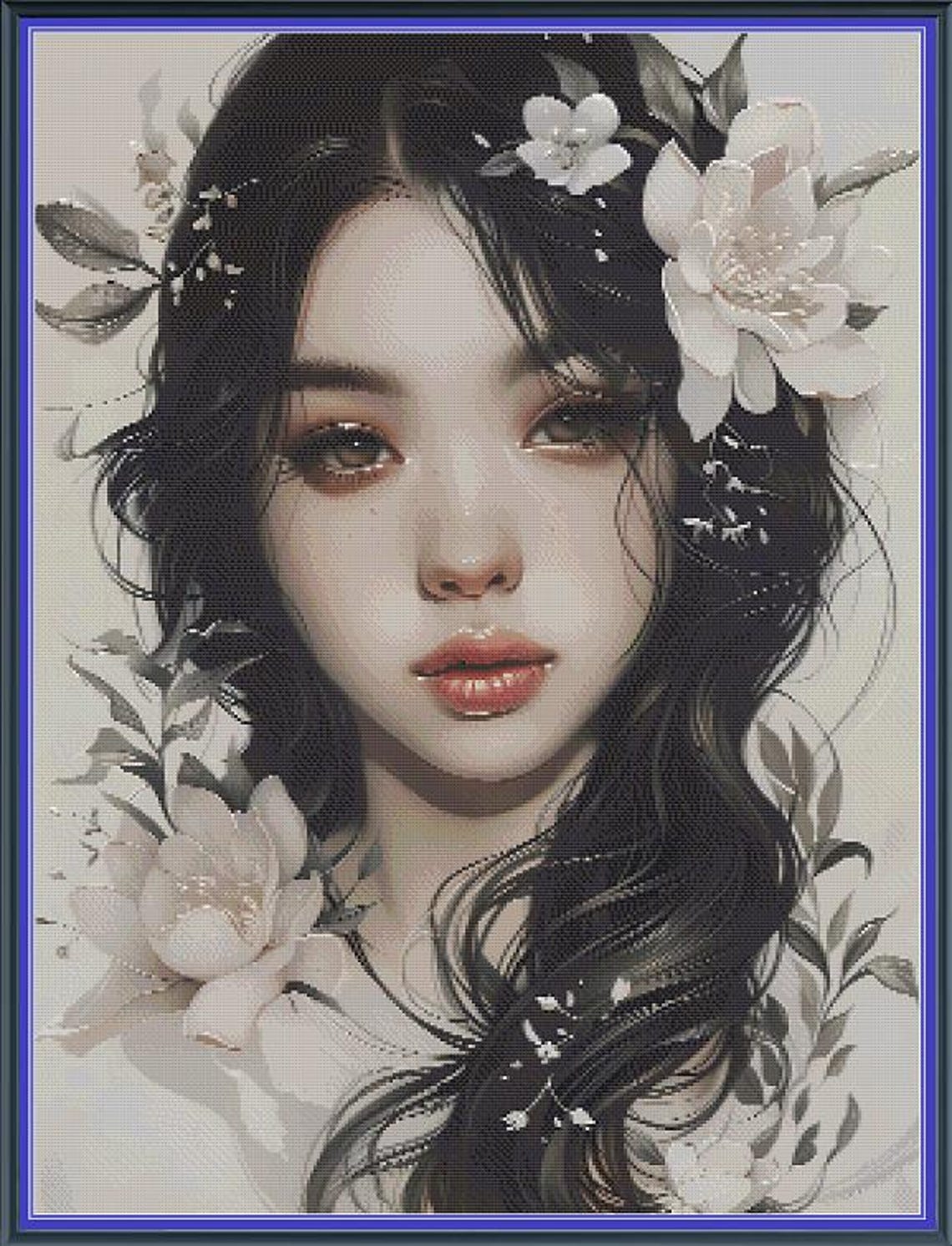 Beautiful Asian Woman 18 Pattern Keeper Compatible PDF Instant Digital ...