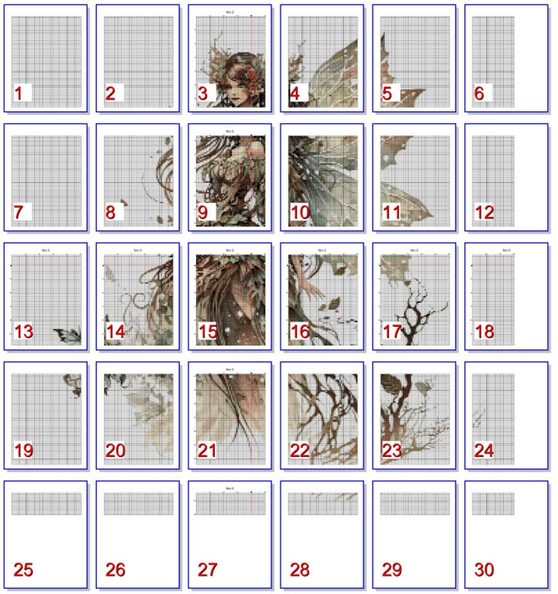 Fairy Magic, Dryad Fae Faerie Pattern Keeper Compatible PDF Instant ...