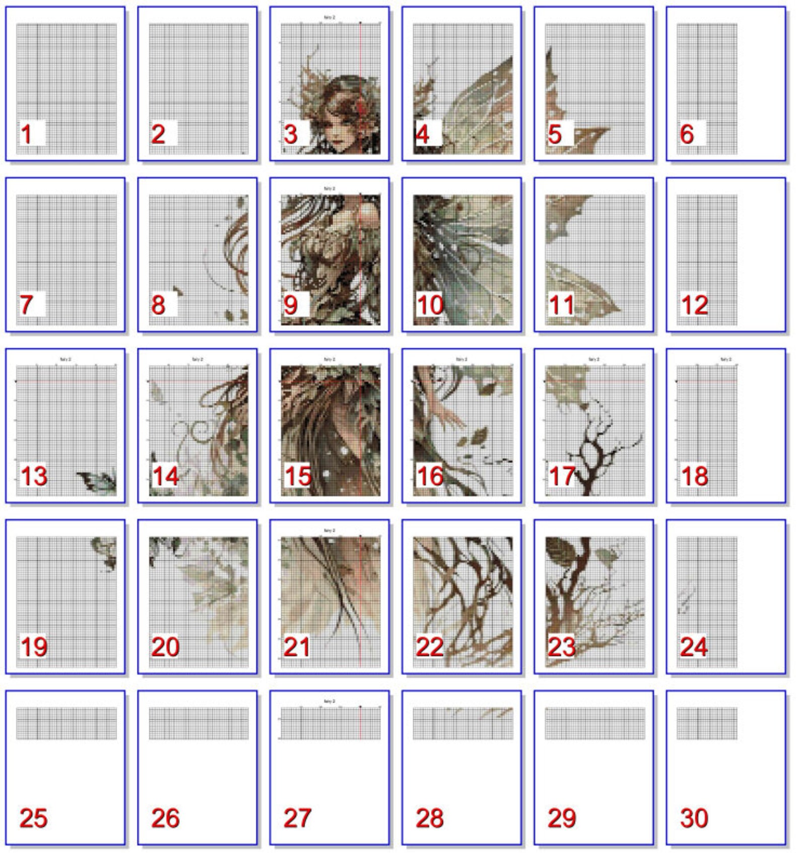 Fairy Magic, Dryad Fae Faerie Pattern Keeper Compatible PDF Instant ...