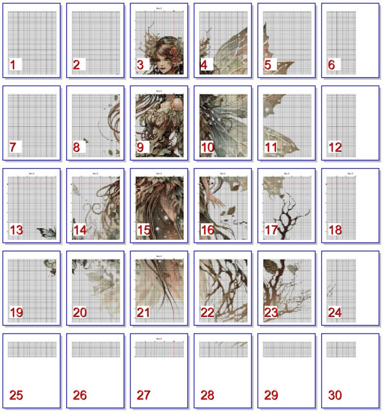 Fairy Magic, Dryad Fae Faerie Pattern Keeper Compatible PDF Instant ...