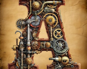 Winter Floral Alphabet Letter A Large Size Pattern Counted Cross Stitch ...