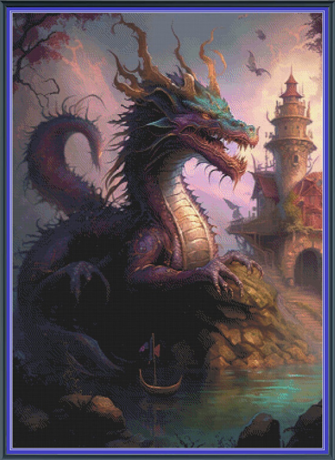 Dragons Lair 1 Counted Cross Stitch Pattern Keeper Compatible PDF ...