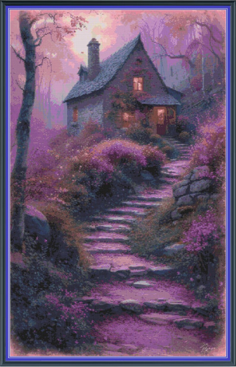 Purple Pink Cottage 11 Pattern Keeper Compatible PDF Instant Digital ...