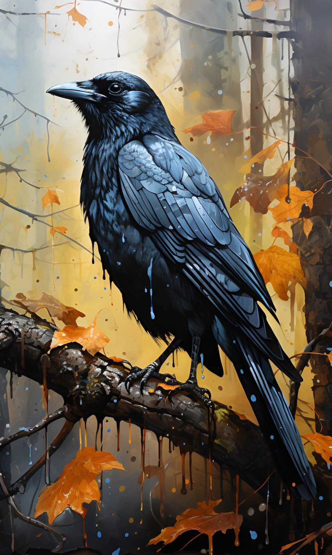 Autumn Fall Crow Pattern Keeper Compatible PDF Instant Digital Download ...