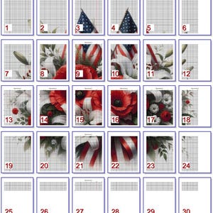 Memorial Day 2 Grave Bouquet Pattern Keeper Compatible PDF Instant ...