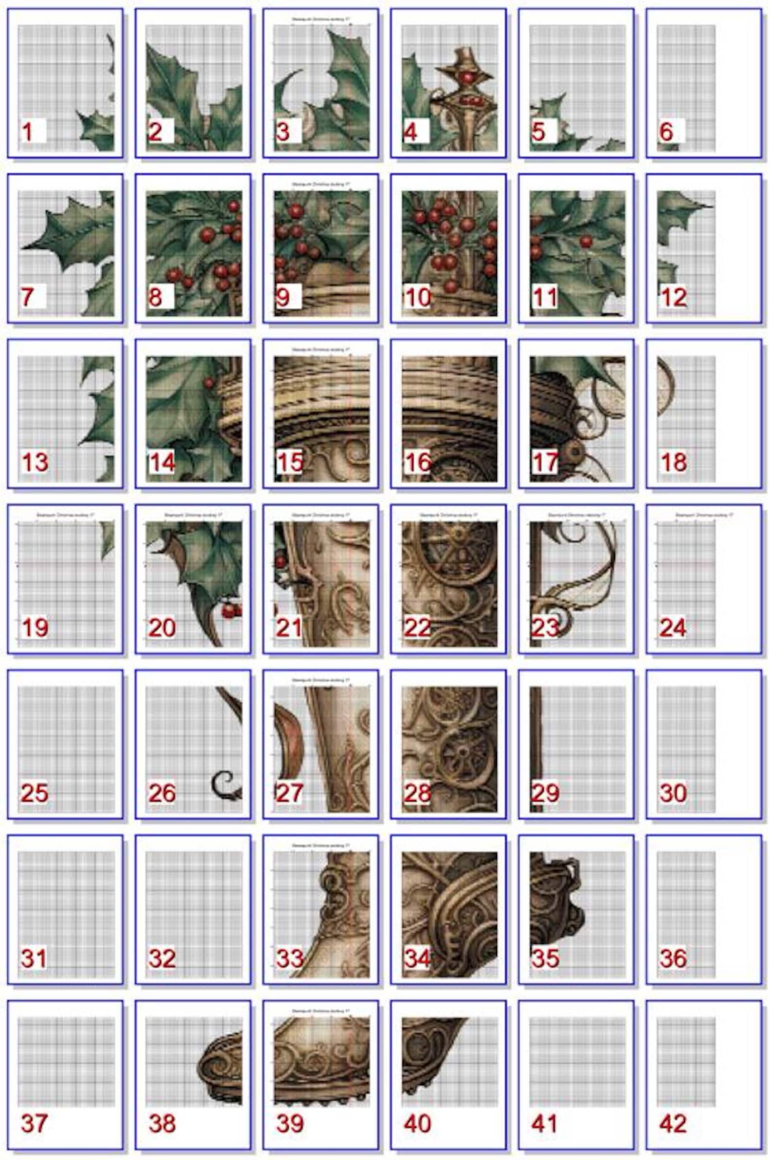 Steampunk Christmas Stocking 17 Pattern Keeper Compatible PDF Instant ...