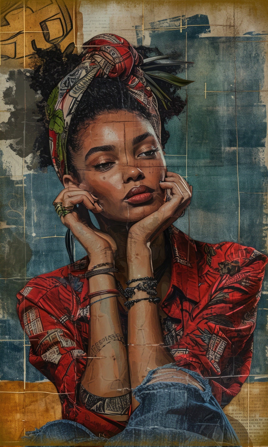 Beautiful Black Woman 6 Pattern Keeper Compatible PDF Instant Digital ...