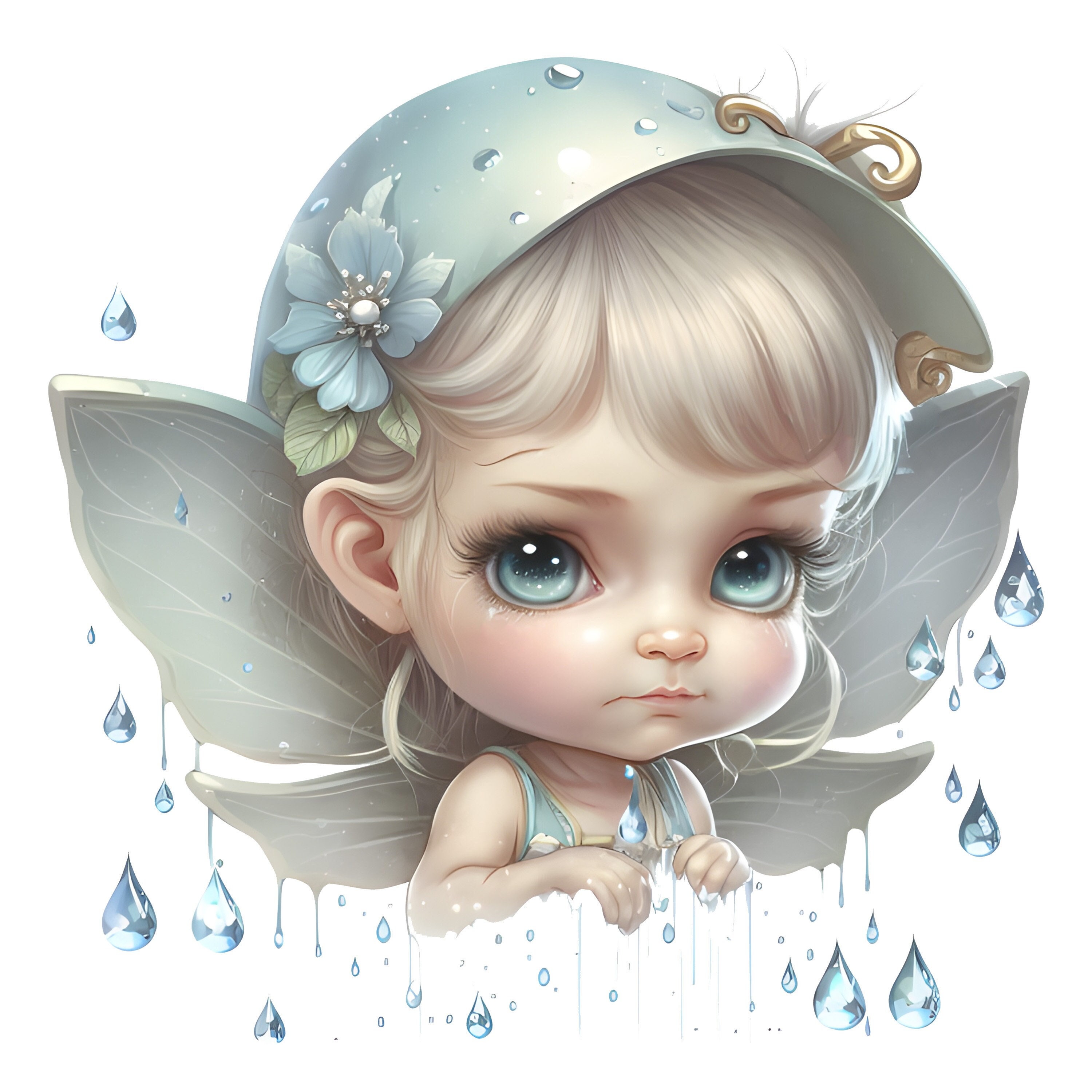 Chibi Water Fairy 4 Magic, Fae Faerie Pattern Keeper Compatible PDF ...