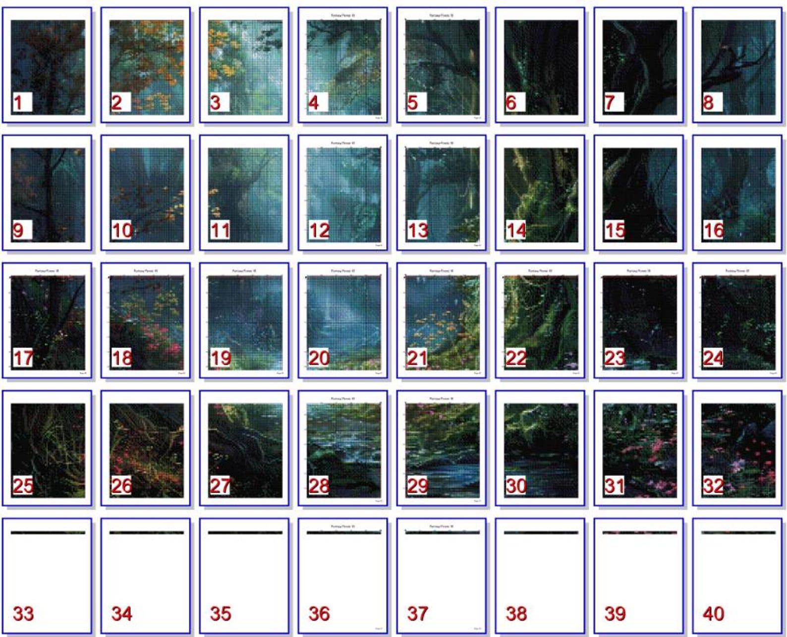 Fantasy Forest 18 Pattern Keeper Compatible PDF Instant Digital ...