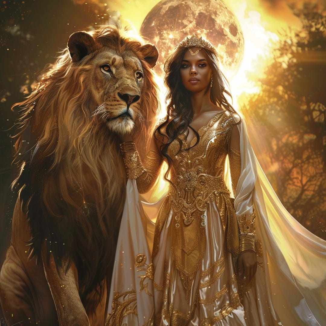 African Lion Princess Full Moon, Large Pattern Keeper Compatible, PDF ...