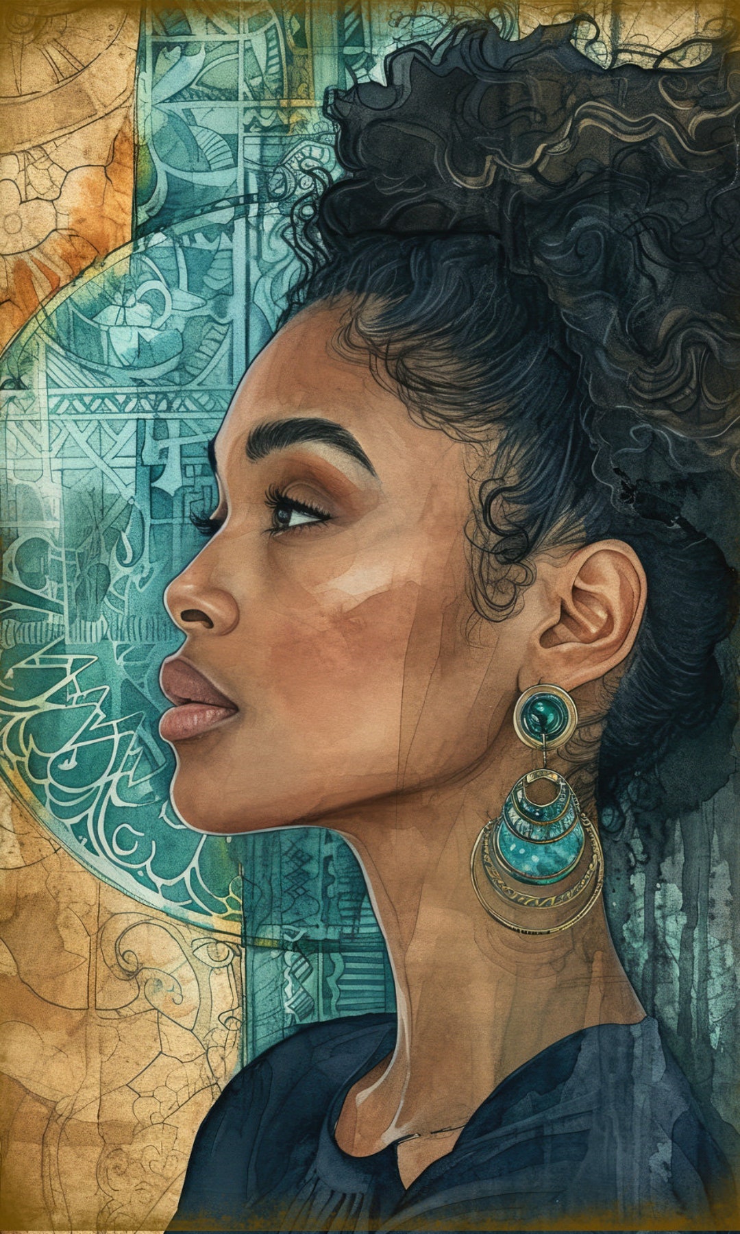 Beautiful Black Woman 5 Pattern Keeper Compatible PDF Instant Digital ...