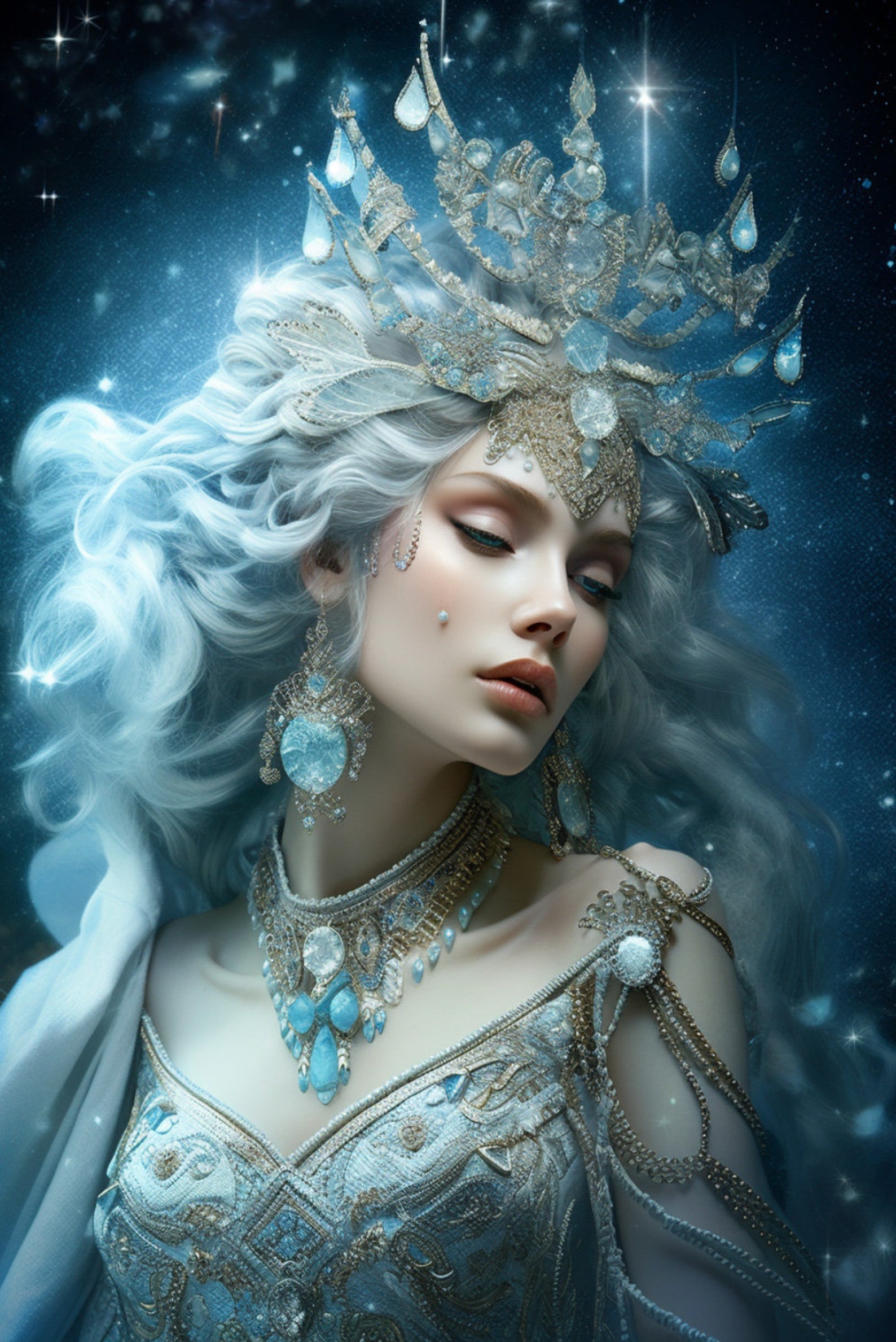 Celestial Moon Goddess 1 Pattern Keeper Compatible PDF Instant Digital ...