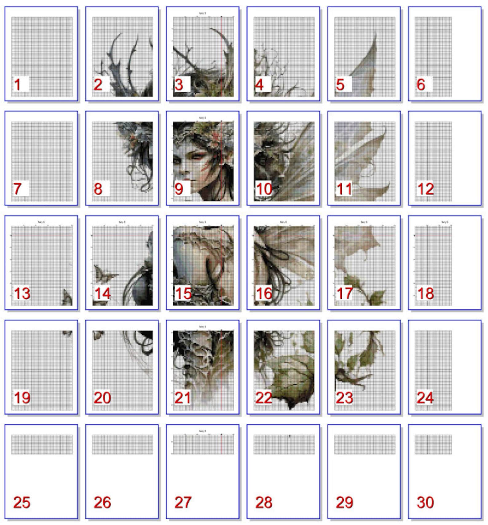 Fairy Magic, Dryad Fae Faerie Pattern Keeper Compatible PDF Instant ...