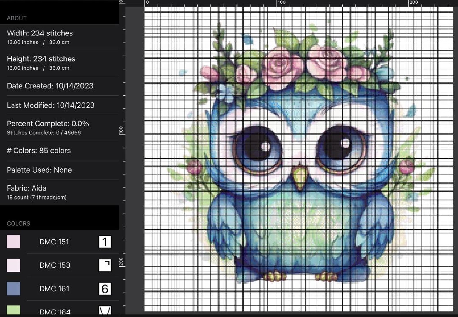 Pastel Blue Baby Owl Flower Crown Pattern PDF Instant Digital - Etsy