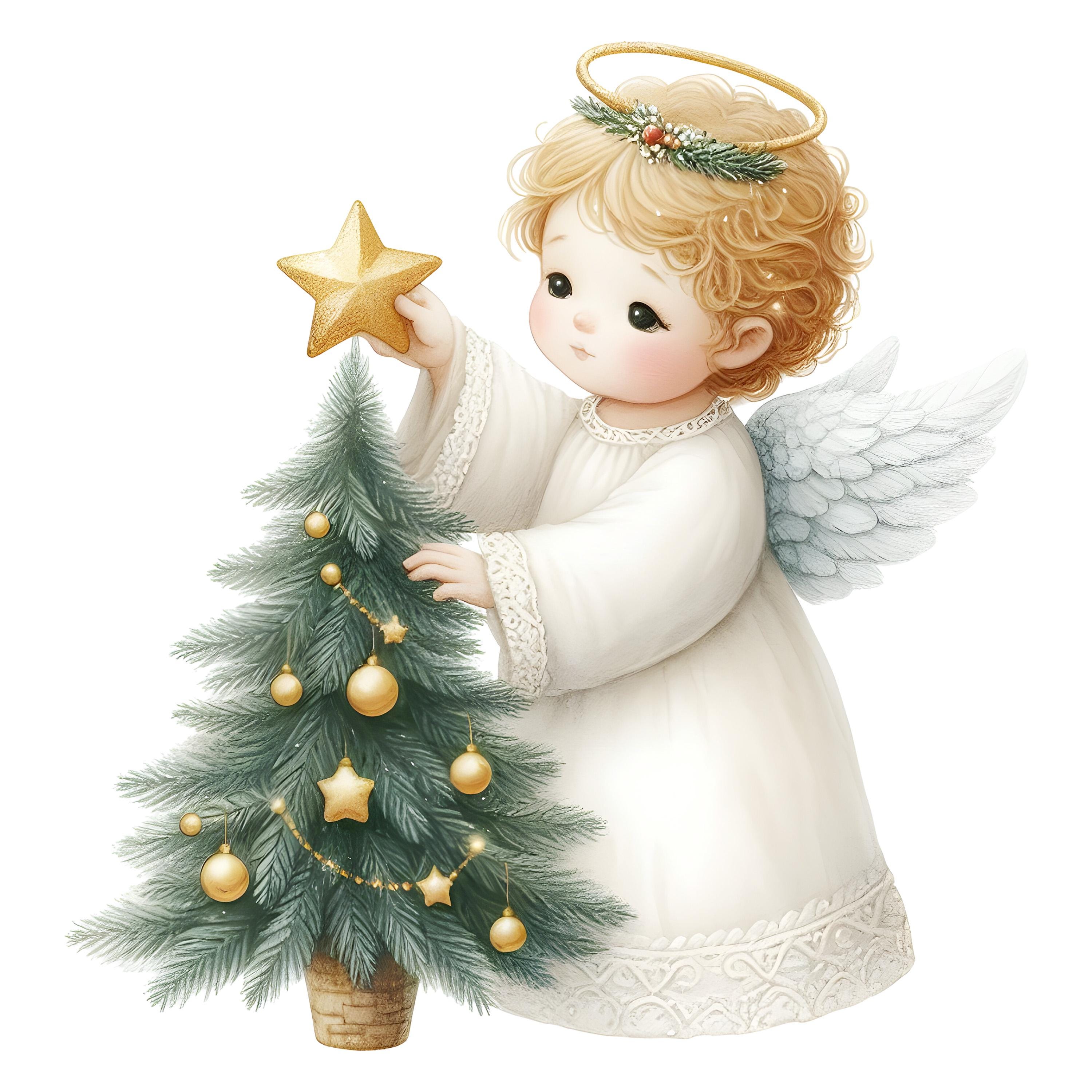 Small Pattern Little Christmas Angel 7 PDF Instant Digital Download ...