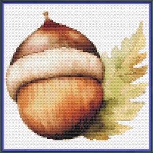 Small Pattern Acorn Fall Autumn Beginner Pattern Keeper Compatible PDF ...