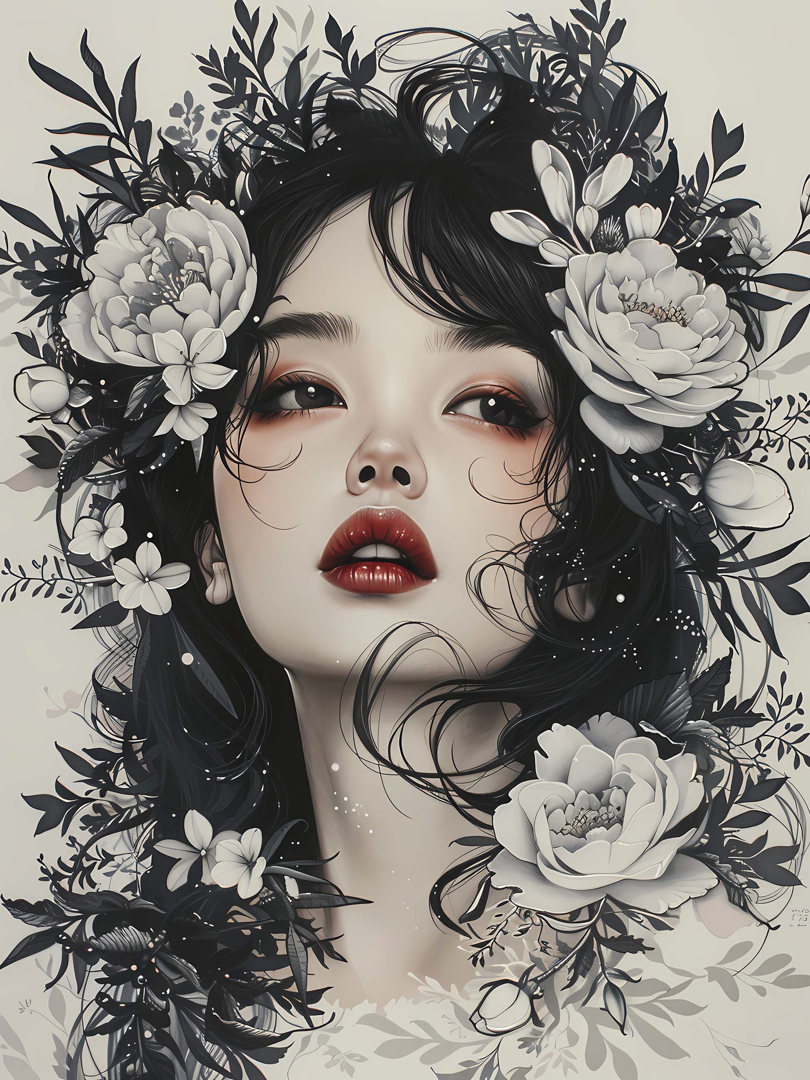 Beautiful Asian Woman 24 Pattern Keeper Compatible PDF Instant Digital ...