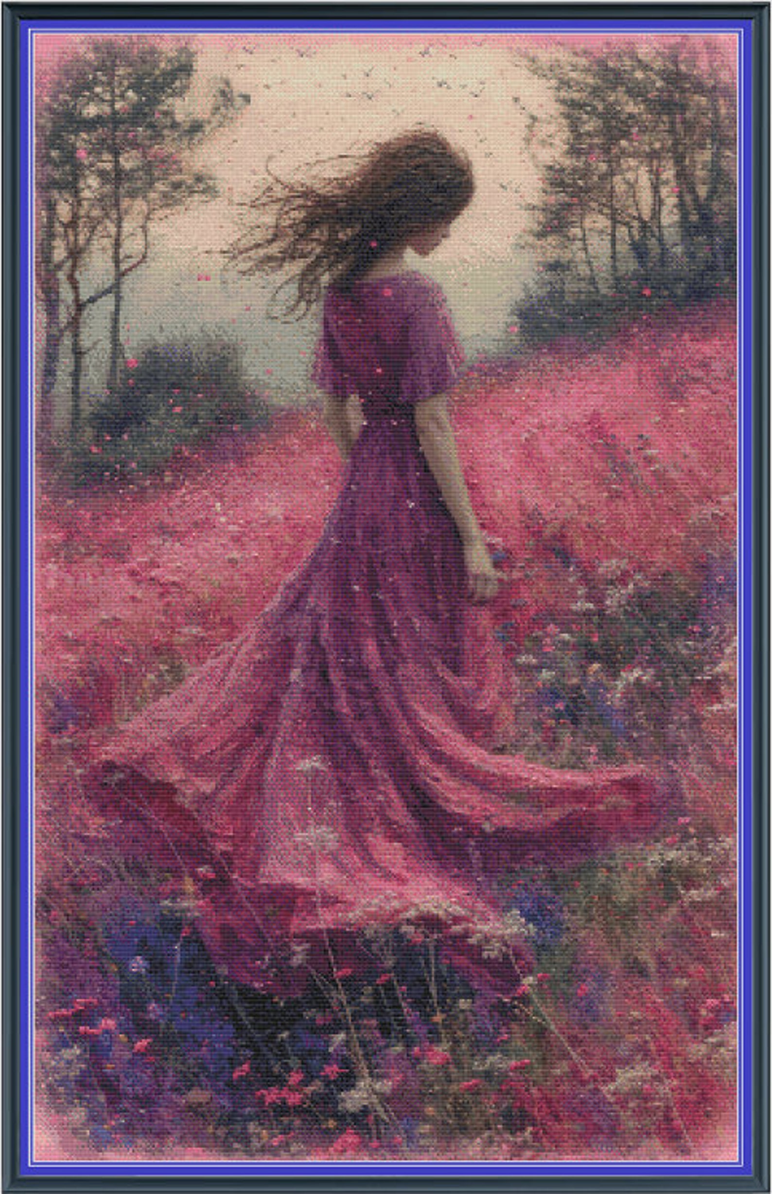 Purple Pink Enchanted Meadow 14 Pattern Keeper Compatible PDF Instant ...