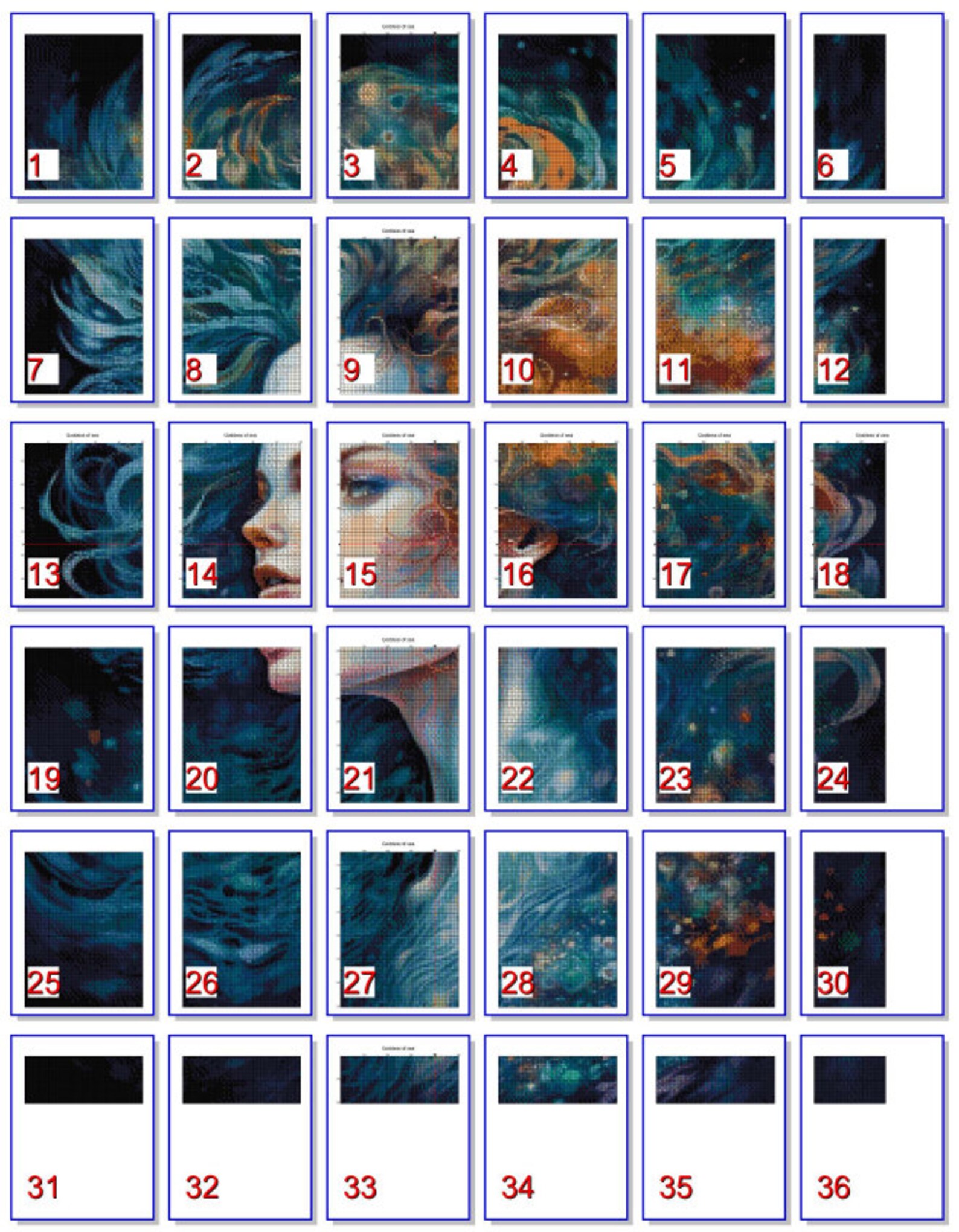 Goddess of the Sea Amphitrite Pattern Keeper Compatible PDF Instant ...