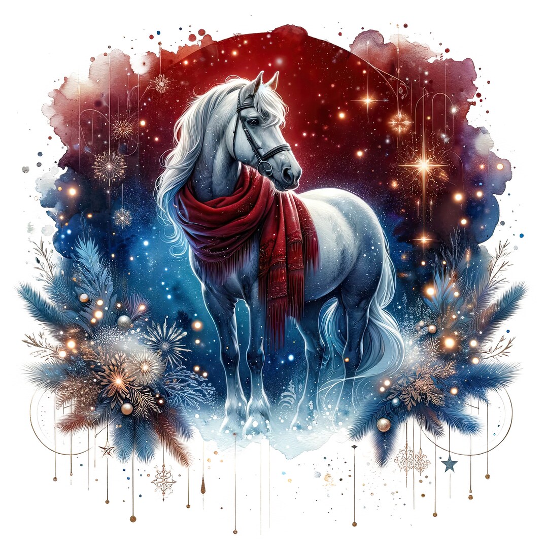 Christmas Horse Winter Night Pattern Keeper Compatible PDF Instant ...