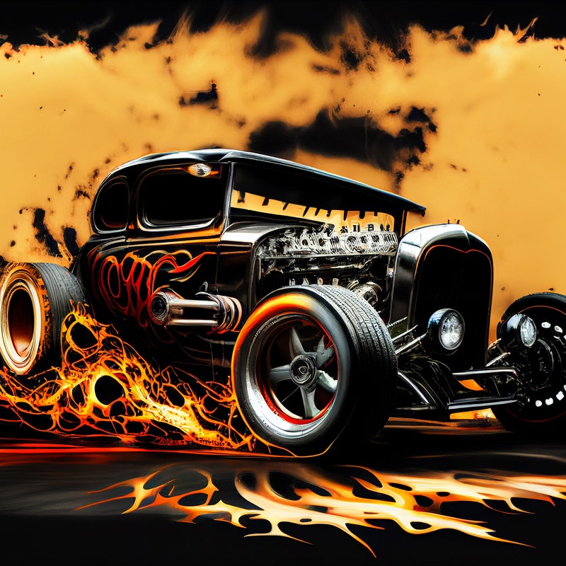 Flaming Cross - Etsy