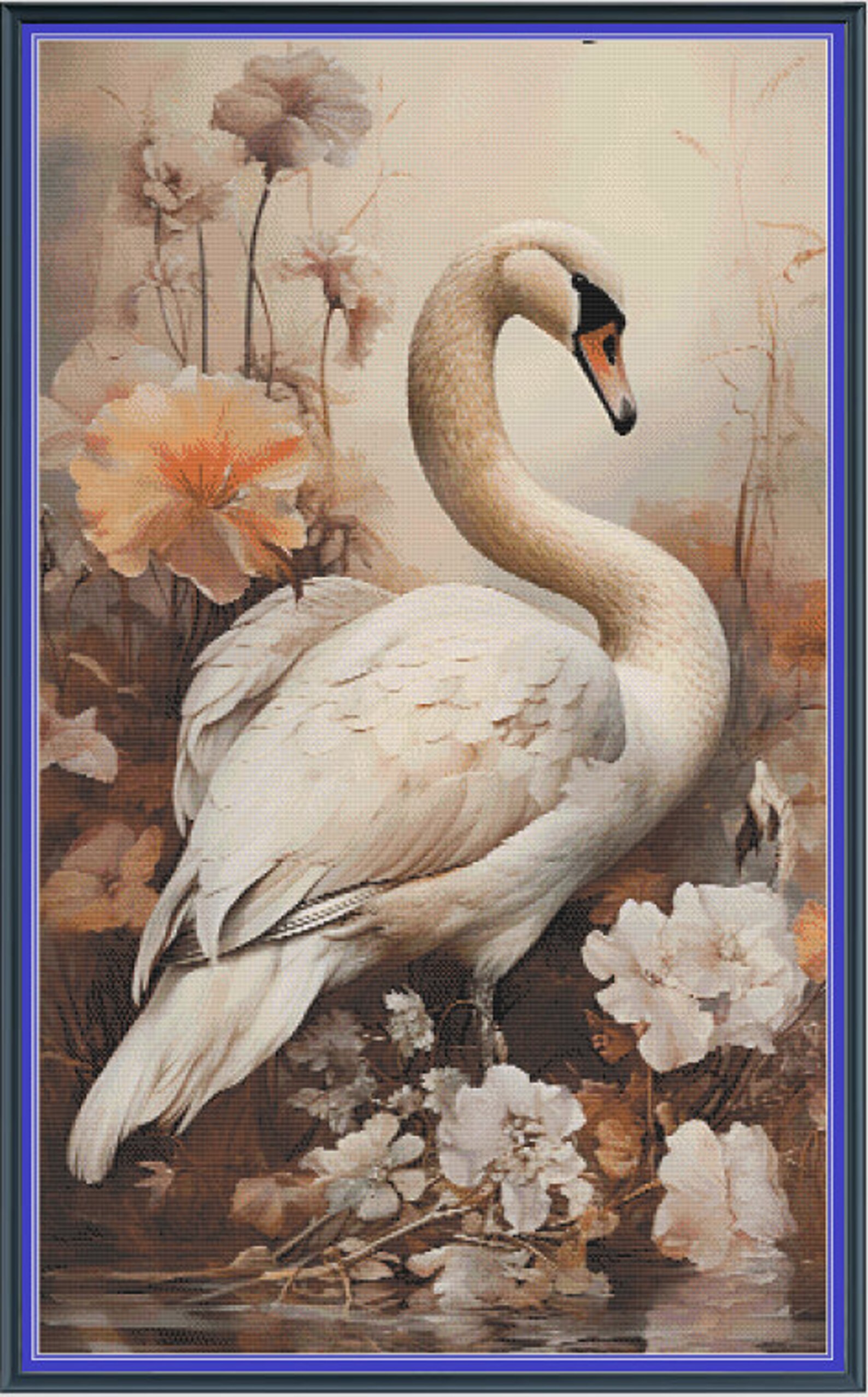 Autumn Swan Pattern Keeper Compatible PDF Instant Digital Download ...