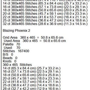 Blazing Phoenix 2, Pattern Keeper Compatible, PDF Instant Digital ...