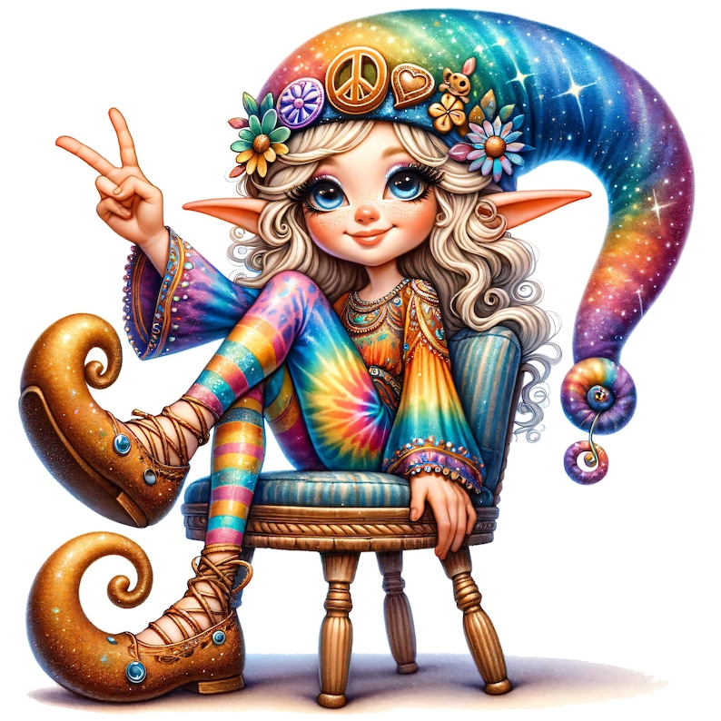 Happy Hippie Elf 2 Pattern Keeper Compatible PDF Instant Digital ...