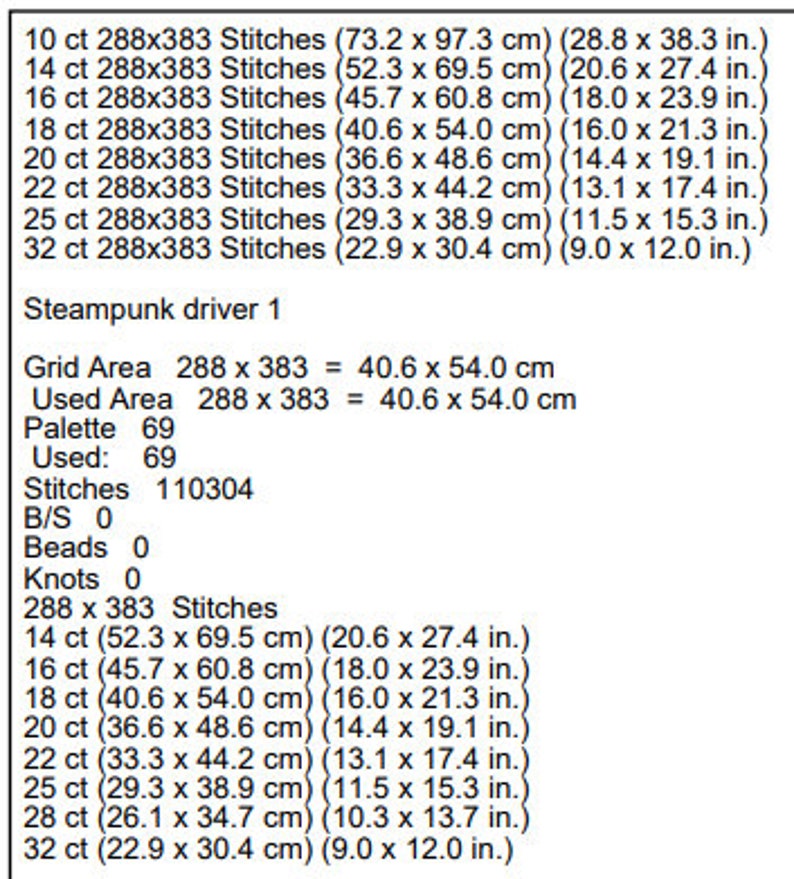 Steampunk Driver 1 Pattern Keeper Compatible PDF Instant Digital ...